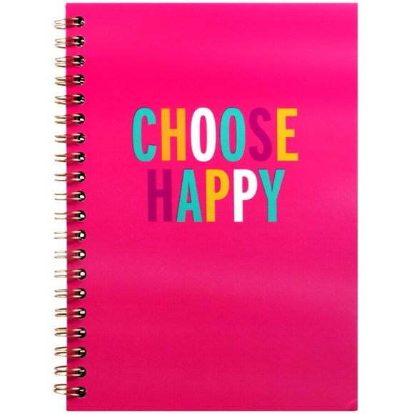 Office | 315 Choose Happy Hot Pink Notebook | Poshmark